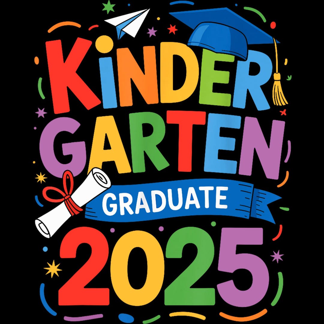Kindergarten Graduate 2025 Prek Graduation Girls Kids Boys Png, Digital ...