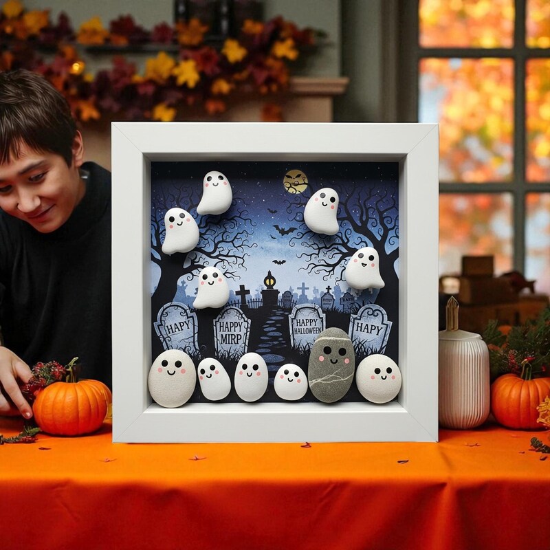 Halloween Pebble Art - Etsy