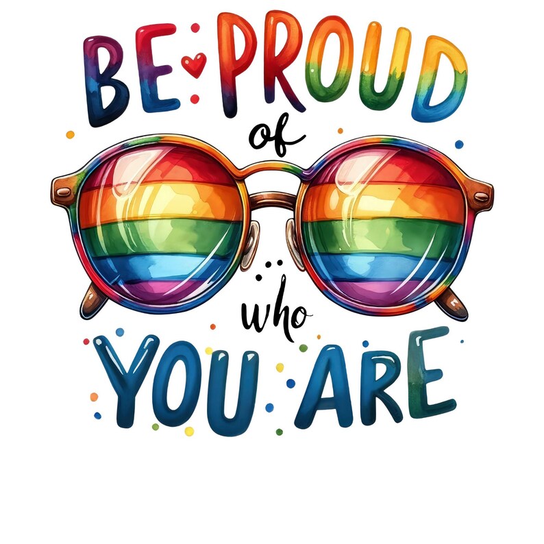 Watercolor Pride Month Clipart - LGBTQ Art for Pride Month, Rainbow ...