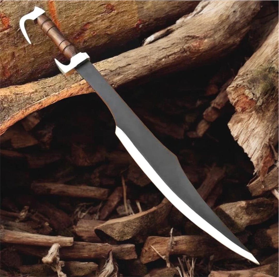 Handmade SPARTA Sword With Leather Cover | Spartan 300 Movie Sword ...