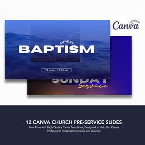 12 Canva Church Templates, Pre-service Church Slides, Church Templates ...
