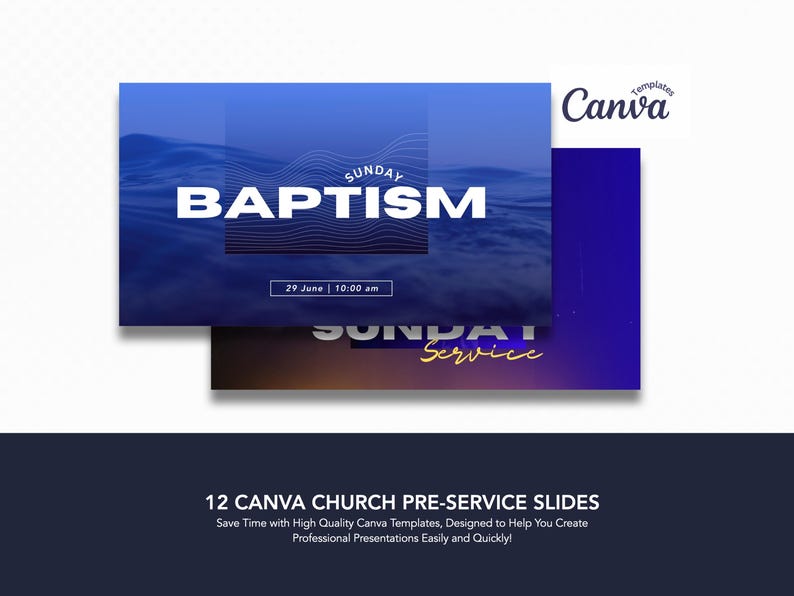 12 Canva Church Templates, Pre-service Church Slides, Church Templates ...