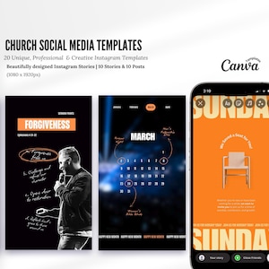 20 Canva Church Instagram Templates, Church Instagram Stories, Church ...
