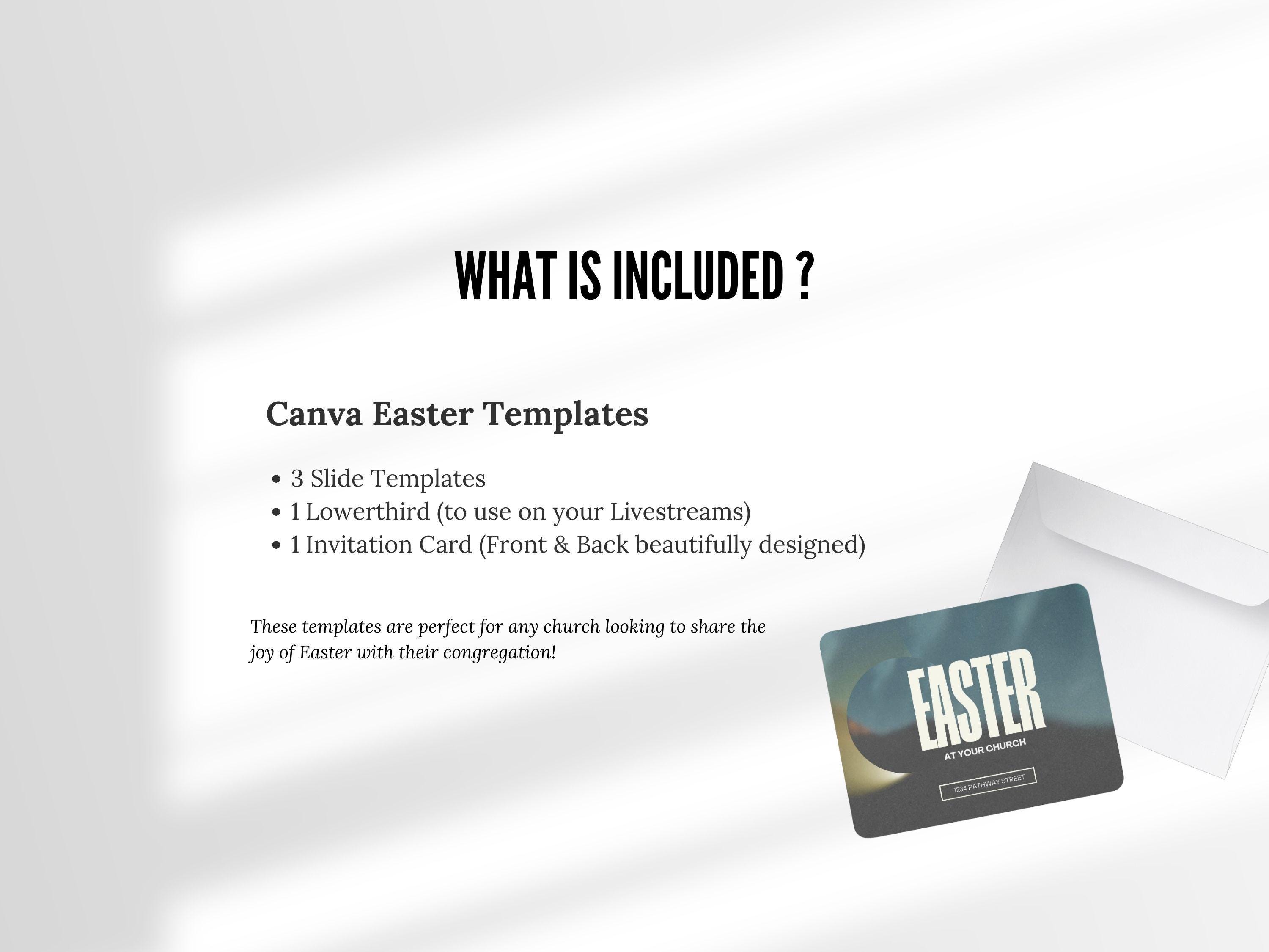 Canva Church Easter Templates, Easter Sunday Presentation Slides ...