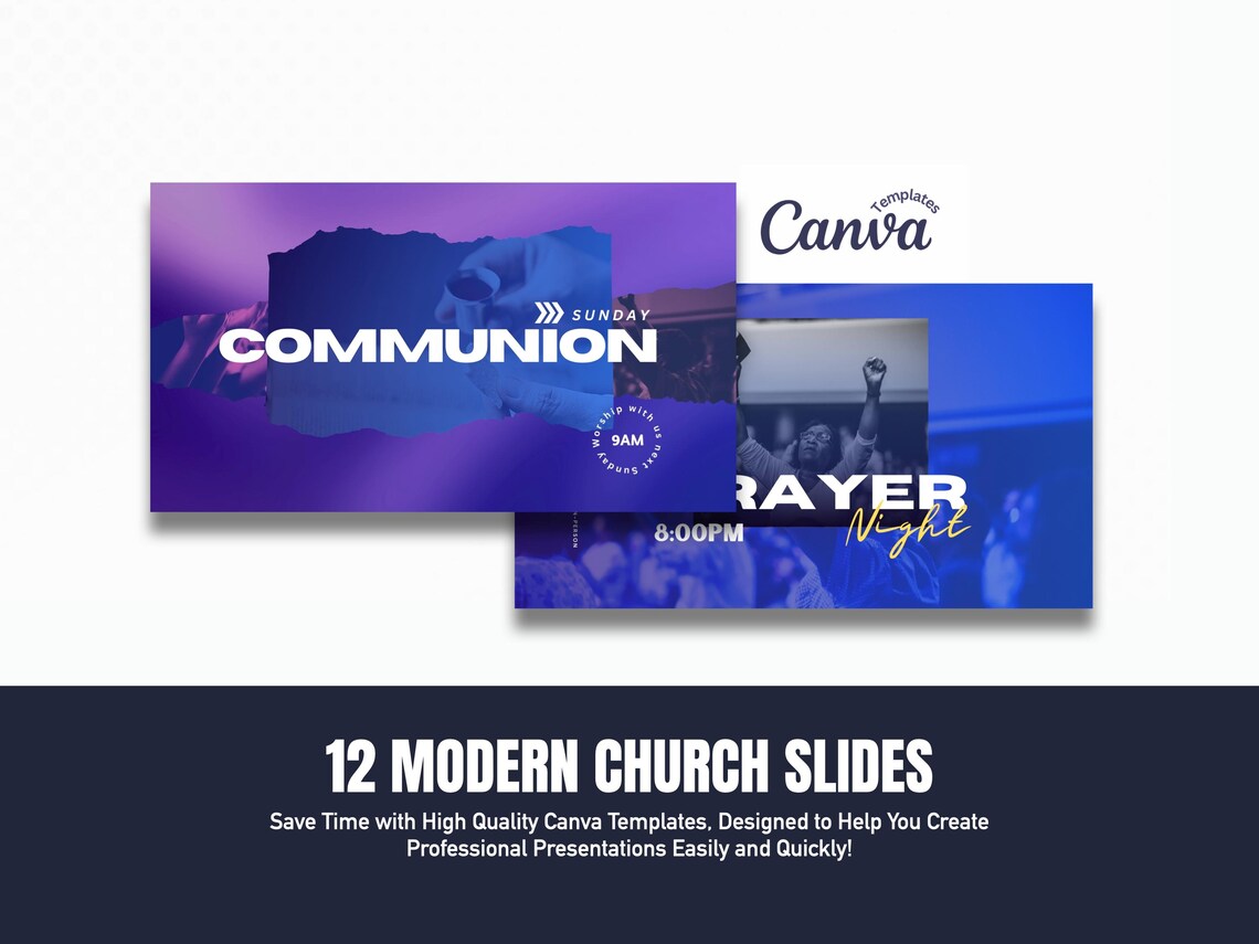 12 Canva Church Templates, Pre-service Church Slides, Church Templates ...