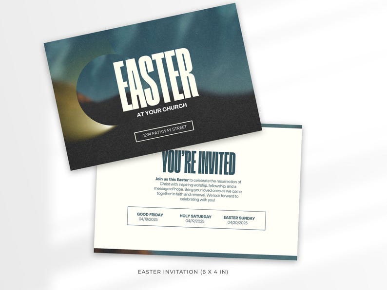 Canva Church Easter Templates, Easter Sunday Presentation Slides ...