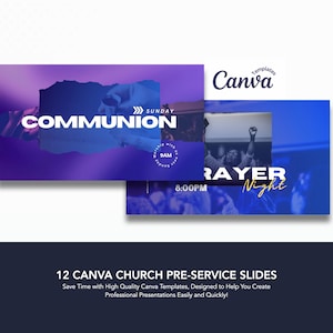 12 Canva Church Templates, Pre-service Church Slides, Church Templates ...