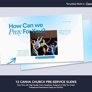 12 Canva Church Slides Templates, Pre-service Church Slides, Modern ...