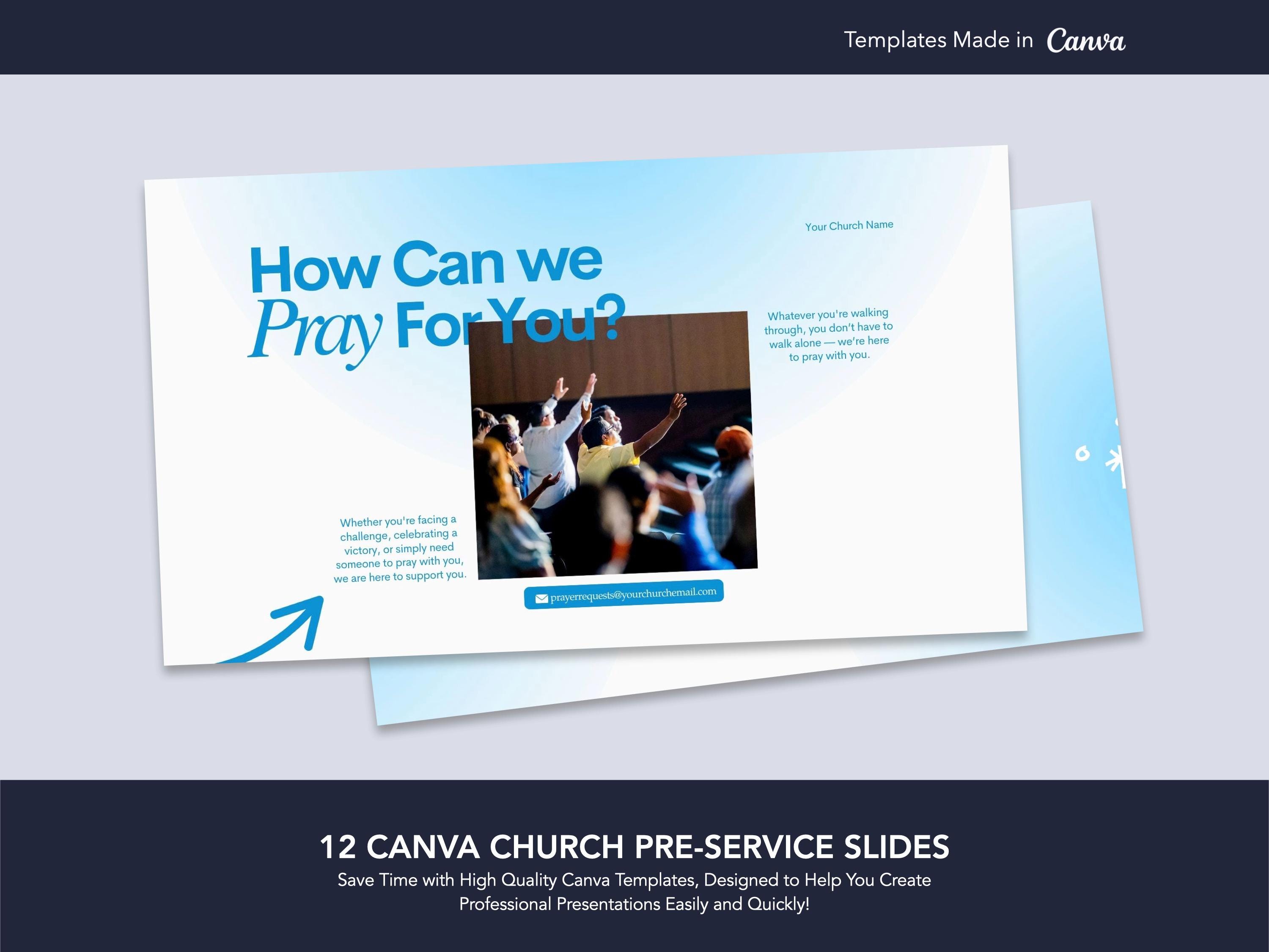 12 Canva Church Slides Templates, Pre-service Church Slides, Modern ...