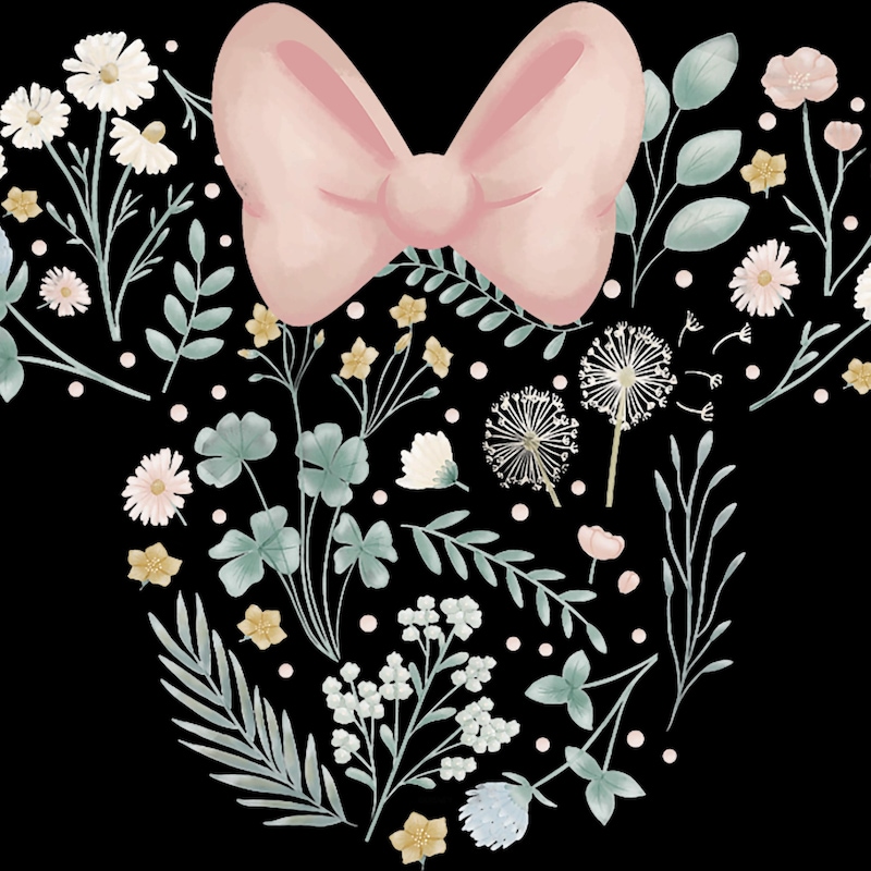 Minnie Flower Svg - Etsy