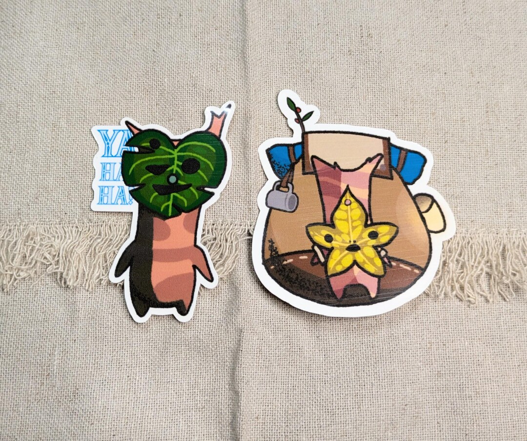 Waterproof Korok Stickers for Laptops and Water Bottles, Cute Handmade ...
