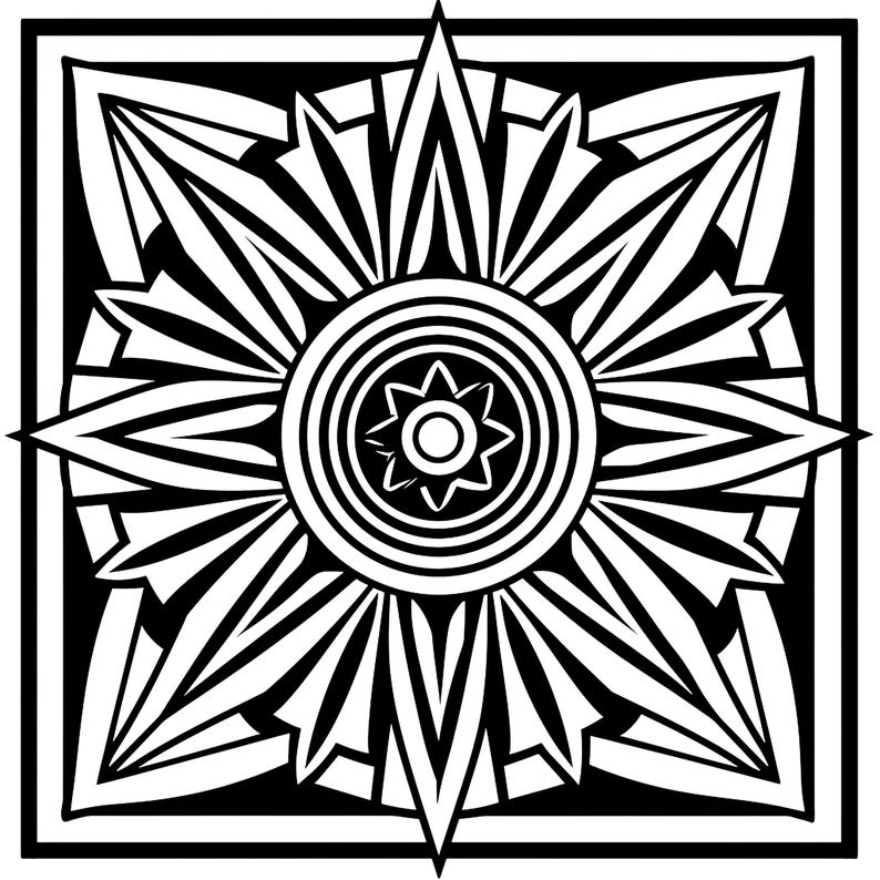 Mandala Coloring Pages for Adults 50+ Art Meditations With Сhakra ...