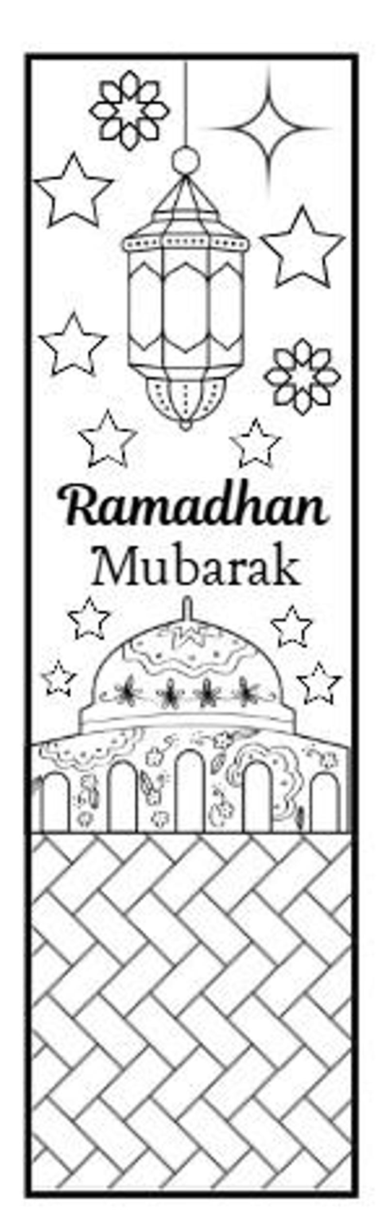 4 Printable Coloring Bookmarks for Ramadan and Eid. Just Print Them Out ...