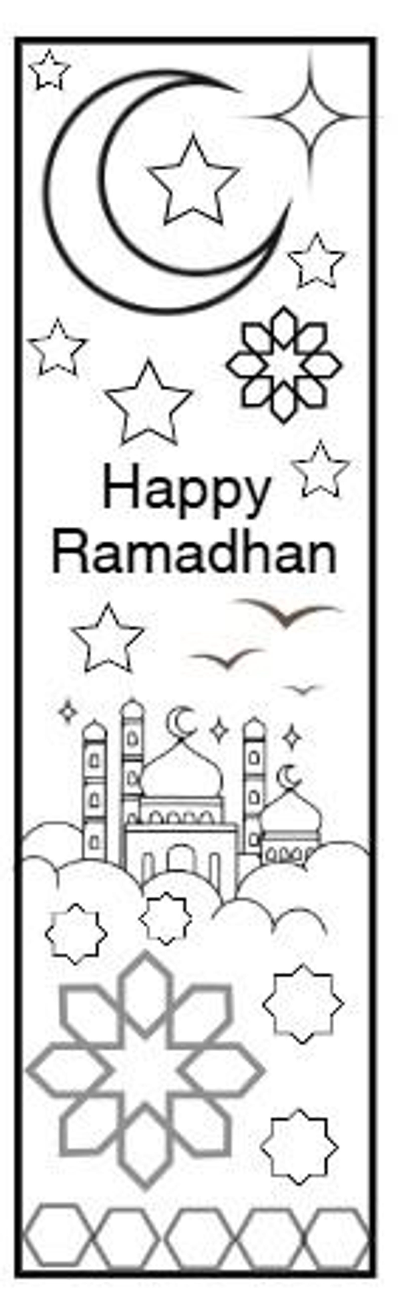 4 Printable Coloring Bookmarks for Ramadan and Eid. Just Print Them Out ...