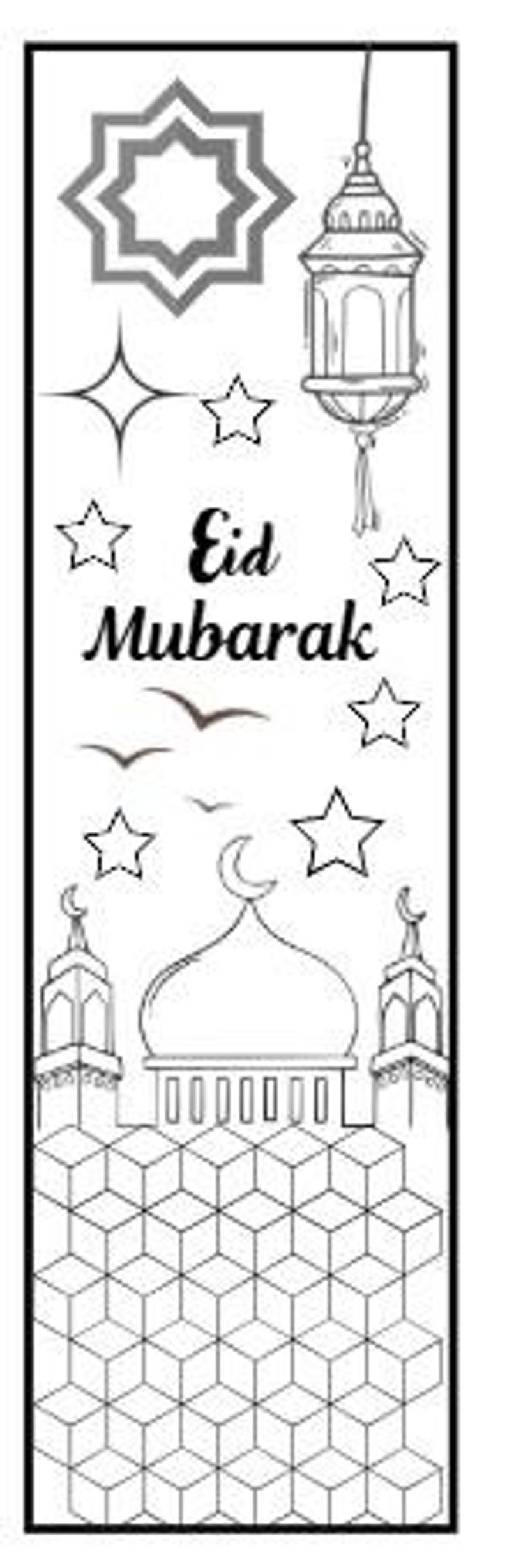 4 Printable Coloring Bookmarks for Ramadan and Eid. Just Print Them Out ...