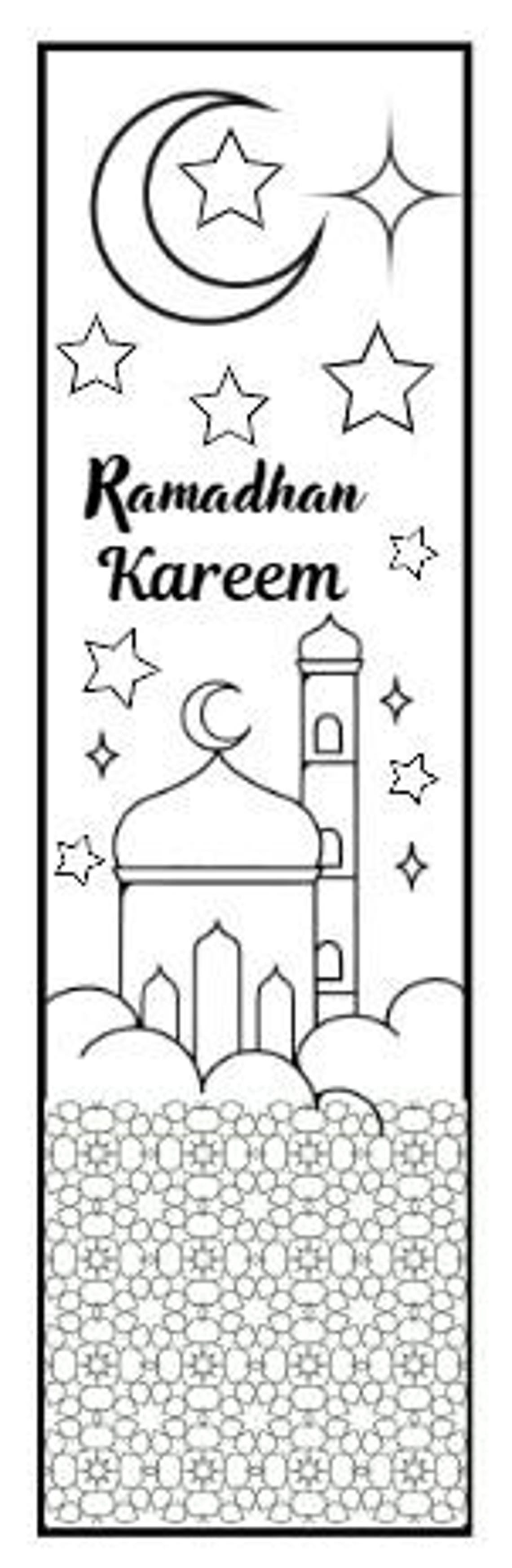 4 Printable Coloring Bookmarks for Ramadan and Eid. Just Print Them Out ...