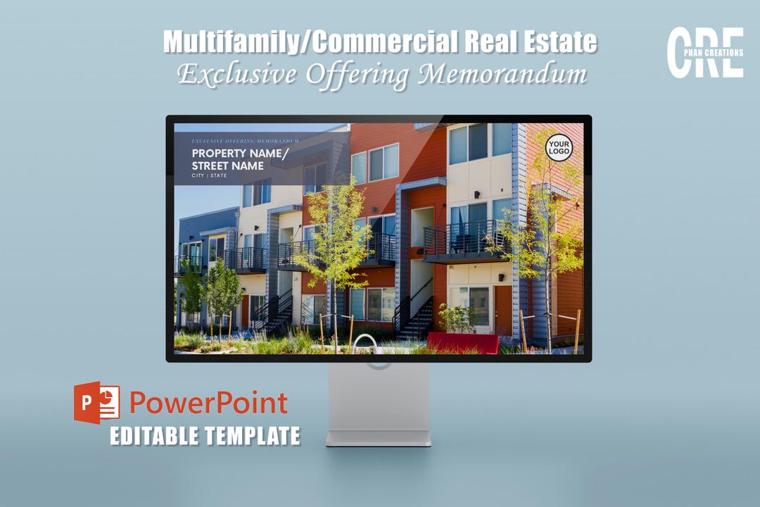 Real Estate Offering Memorandum Template | Editable Powerpoint (digital ...