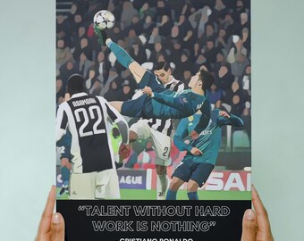 Ronaldo R9 Poster, Football Poster, Soccer Poster, Football Wall Art ...