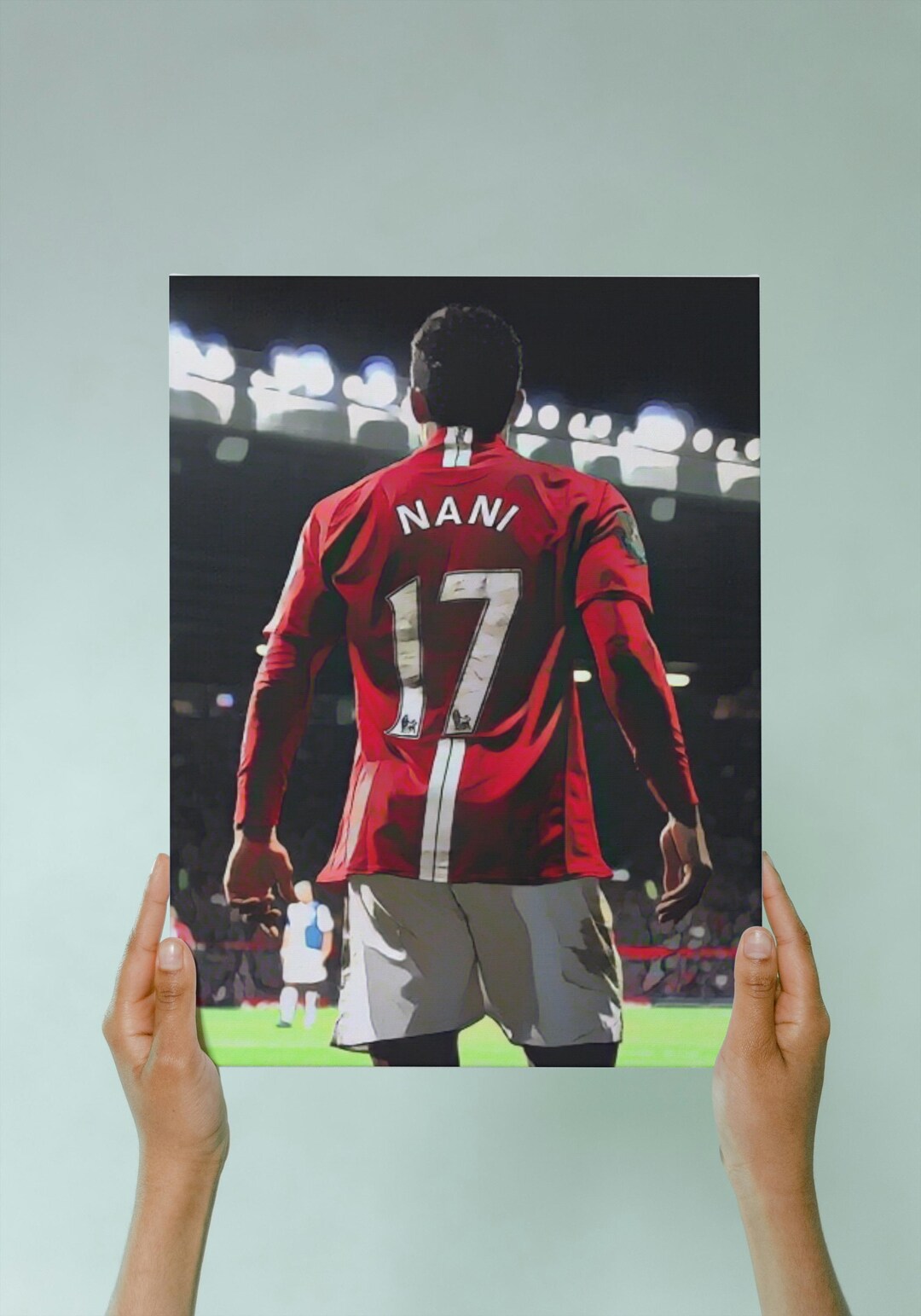 Nani Poster, Football Poster, Soccer Poster, Football Wall Art, Soccer ...