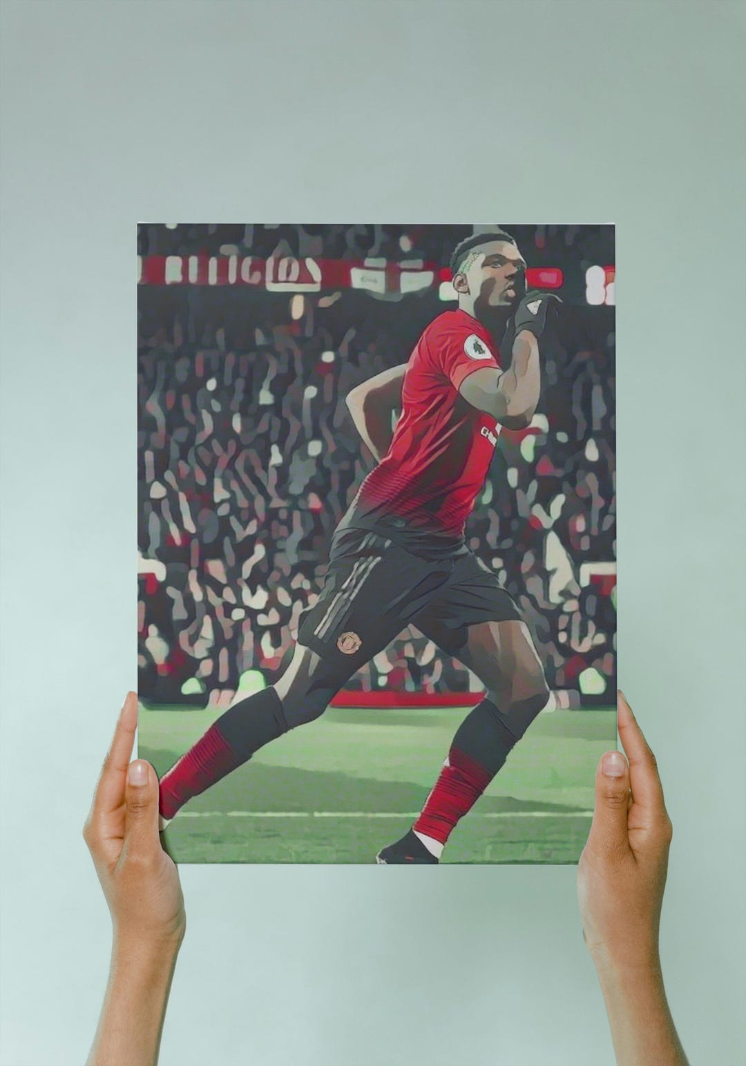 Pogba Poster, Football Poster, Soccer Poster, Football Wall Art, Soccer ...
