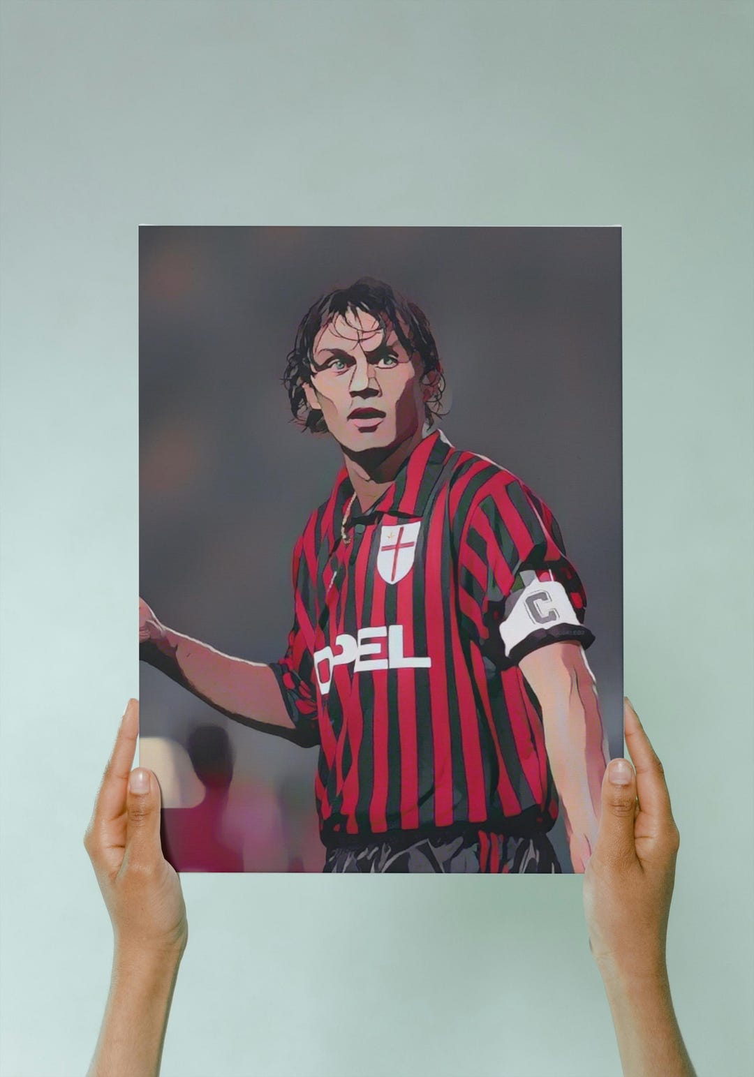 Maldini Poster, Football Poster, Soccer Poster, Football Wall Art ...