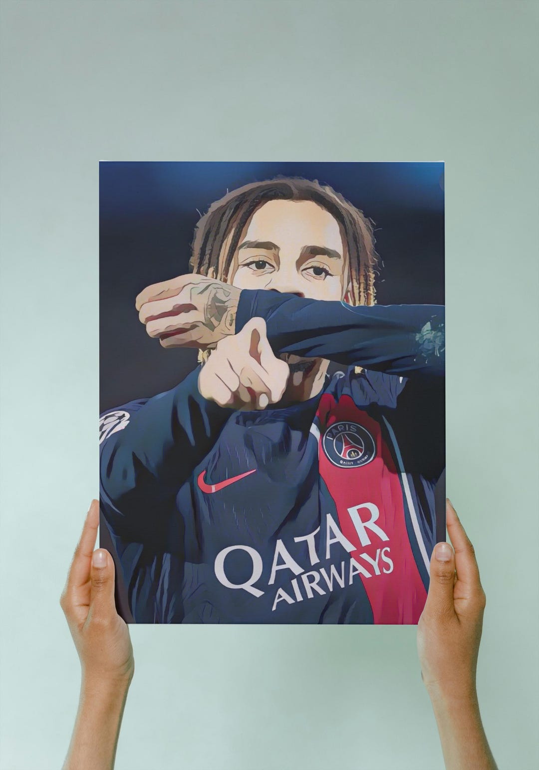 Barcola Poster, Football Poster, Soccer Poster, Football Wall Art ...