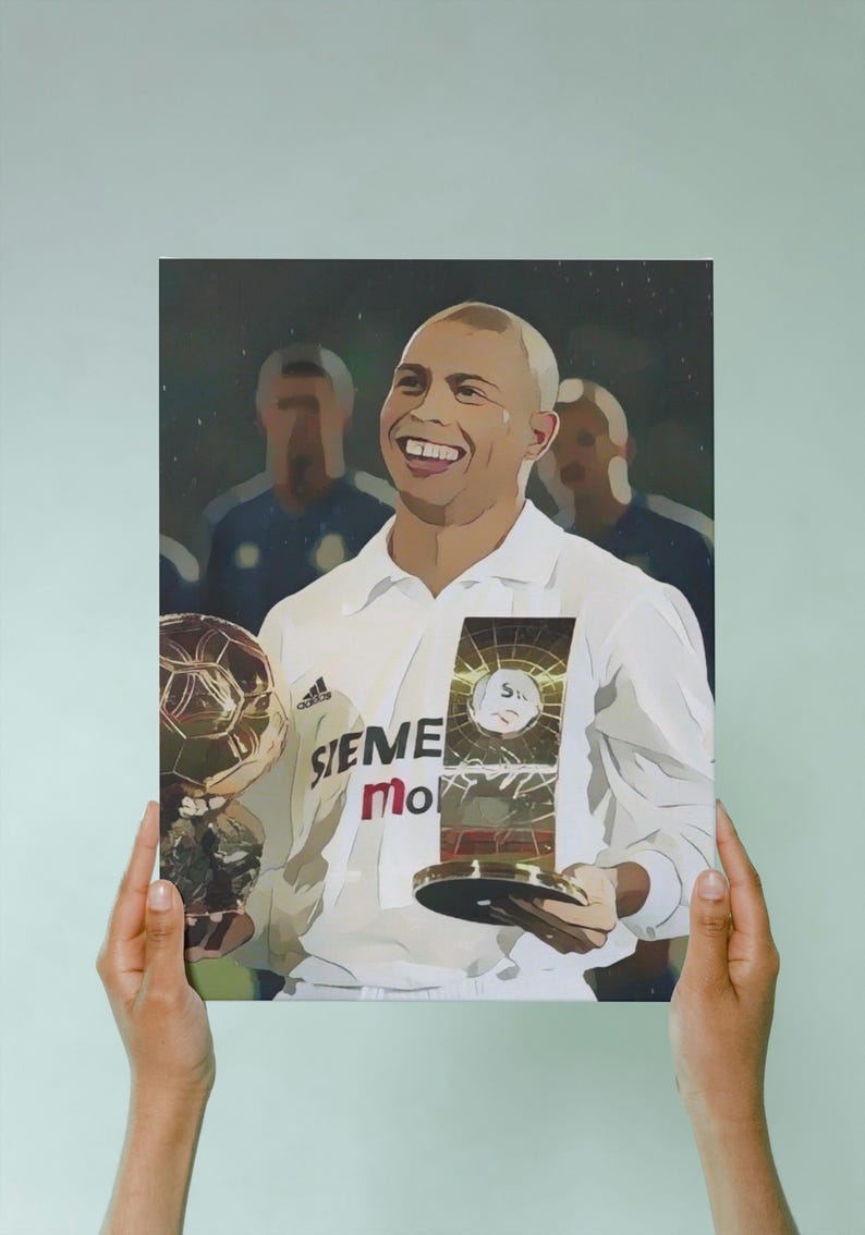 Ronaldo R9 Poster, Football Poster, Soccer Poster, Football Wall Art ...