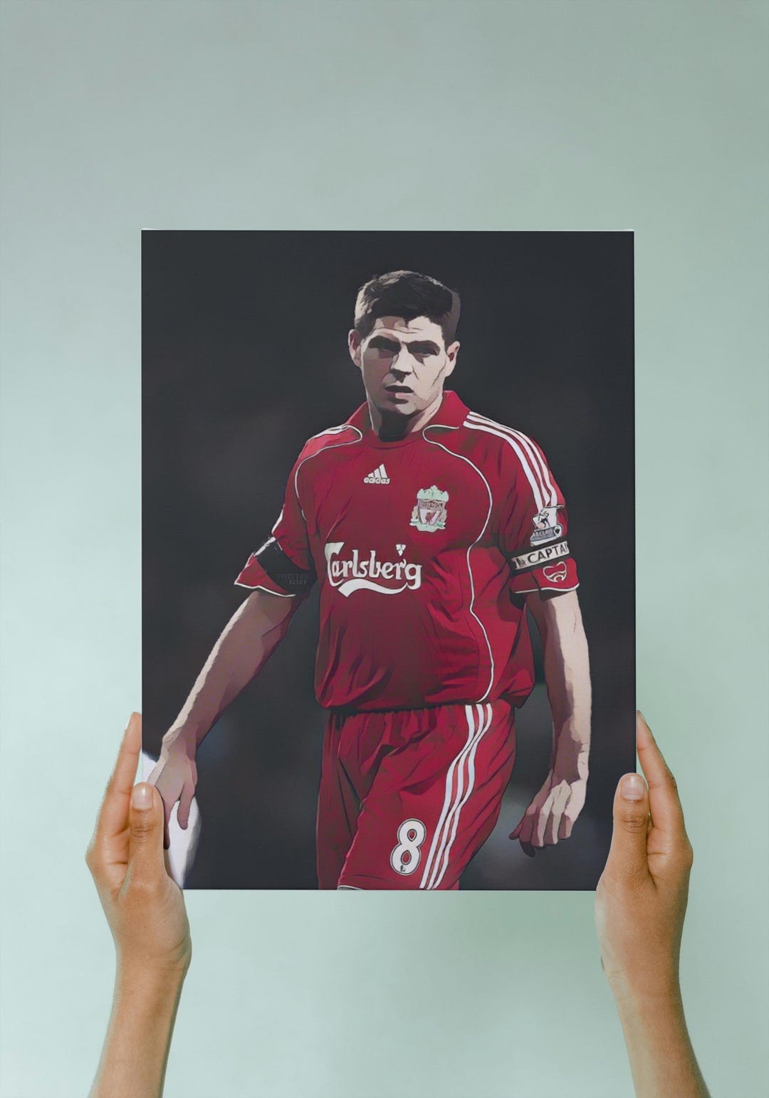 Gerrard Poster, Football Poster, Soccer Poster, Football Wall Art ...