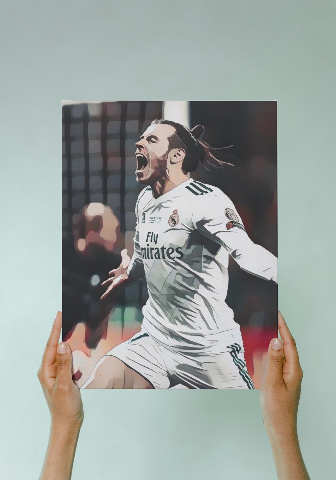 Gareth Bale Poster, Football Poster, Soccer Poster, Football Wall Art ...