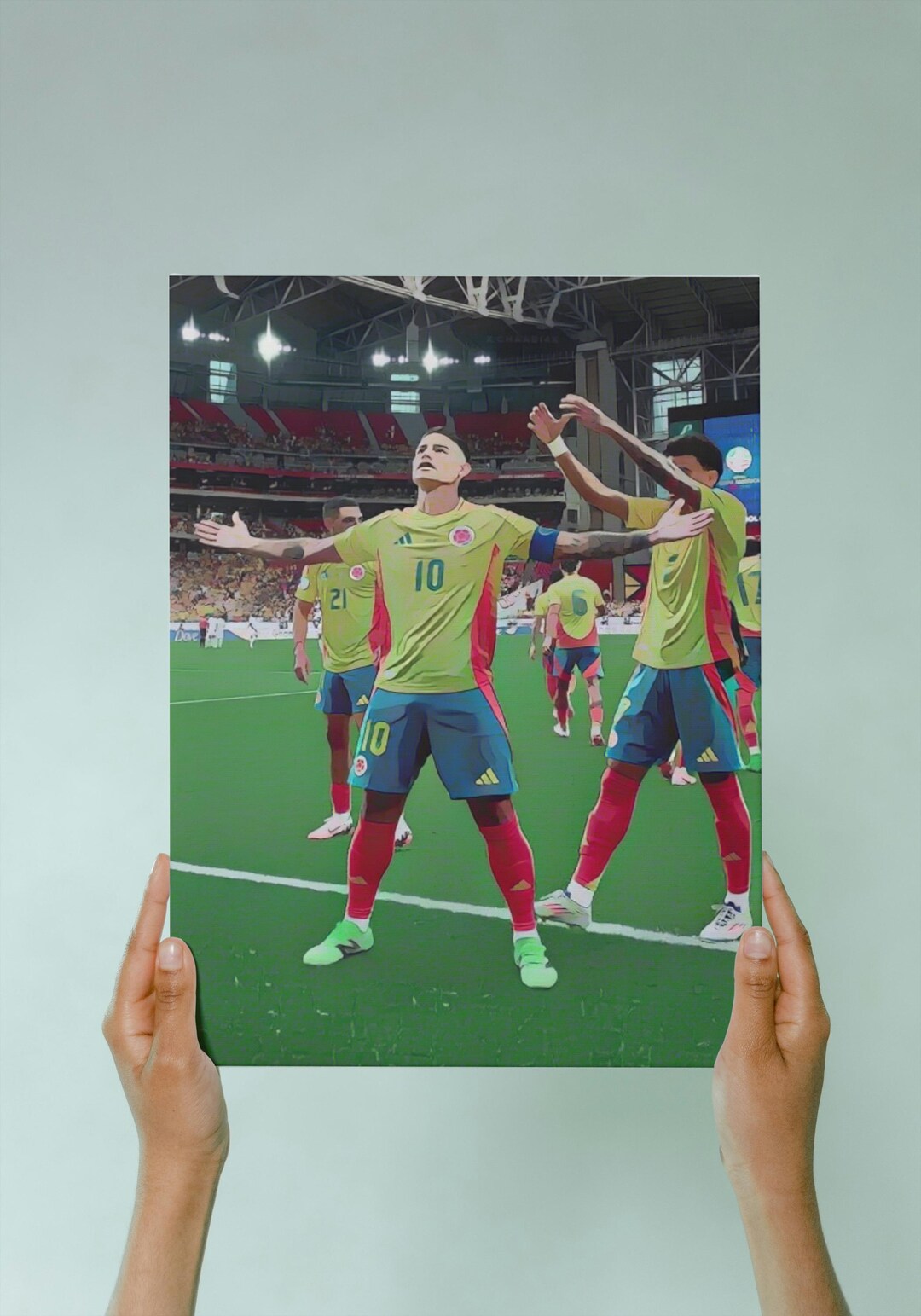 James Rodriguez Poster, Football Poster, Soccer Poster, Football Wall ...