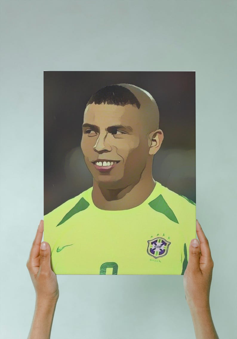 Ronaldo R9 Poster, Football Poster, Soccer Poster, Football Wall Art ...