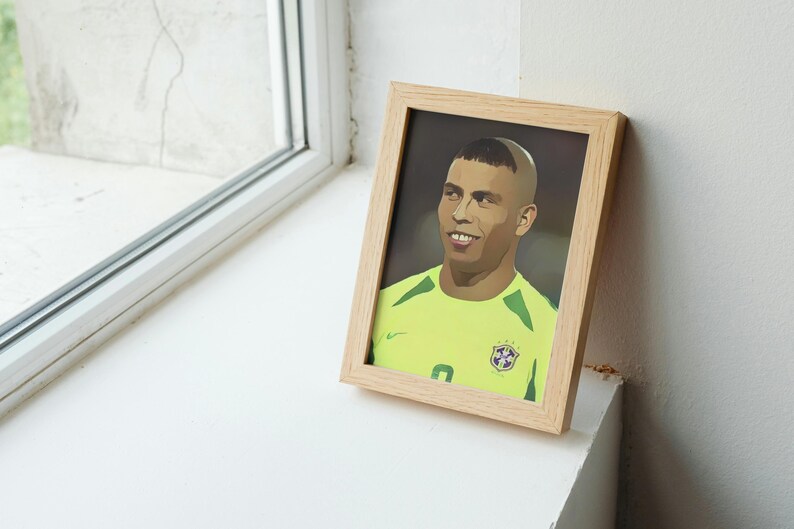 Ronaldo R9 Poster, Football Poster, Soccer Poster, Football Wall Art ...