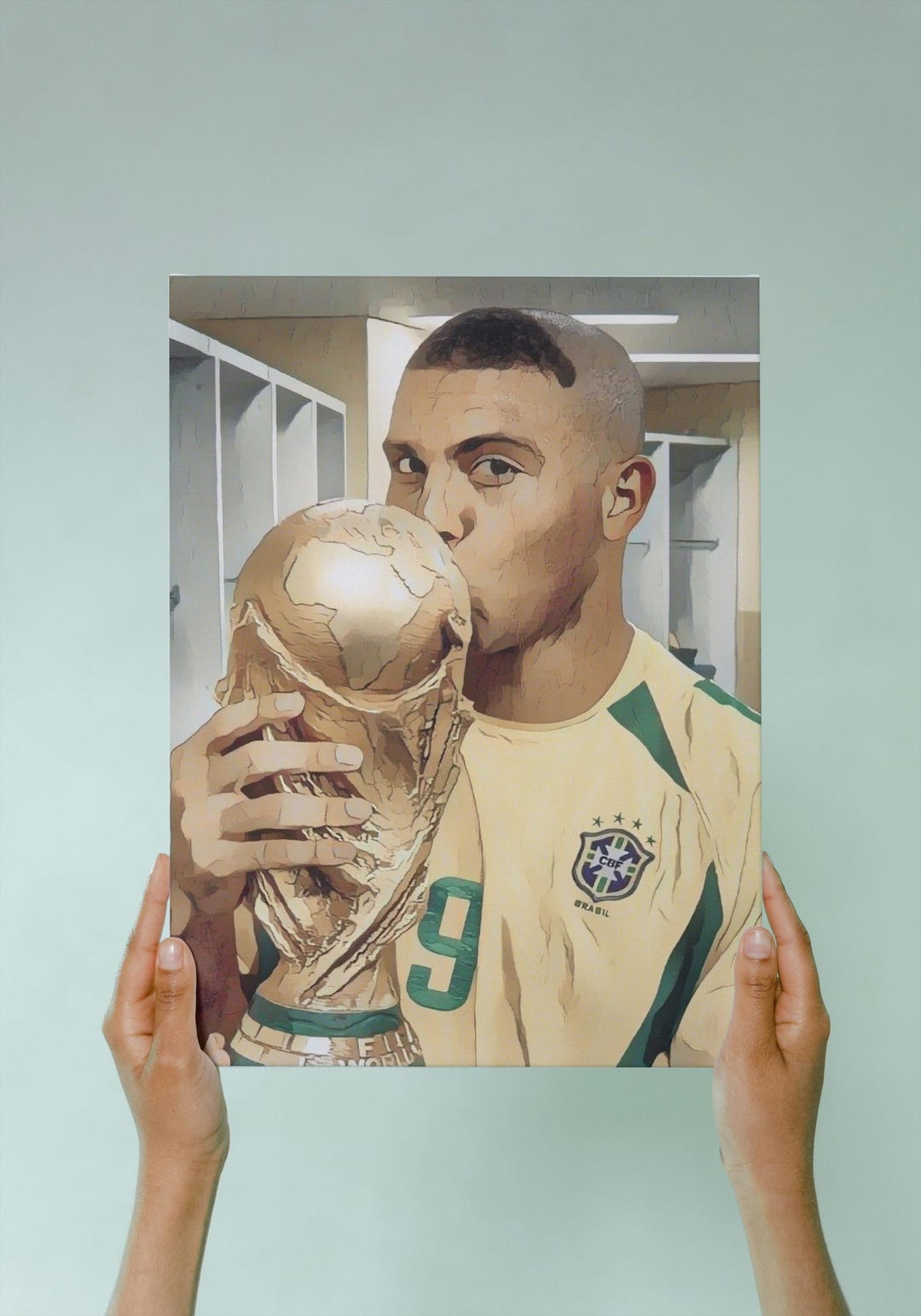 Ronaldo R9 Poster, Football Poster, Soccer Poster, Football Wall Art ...