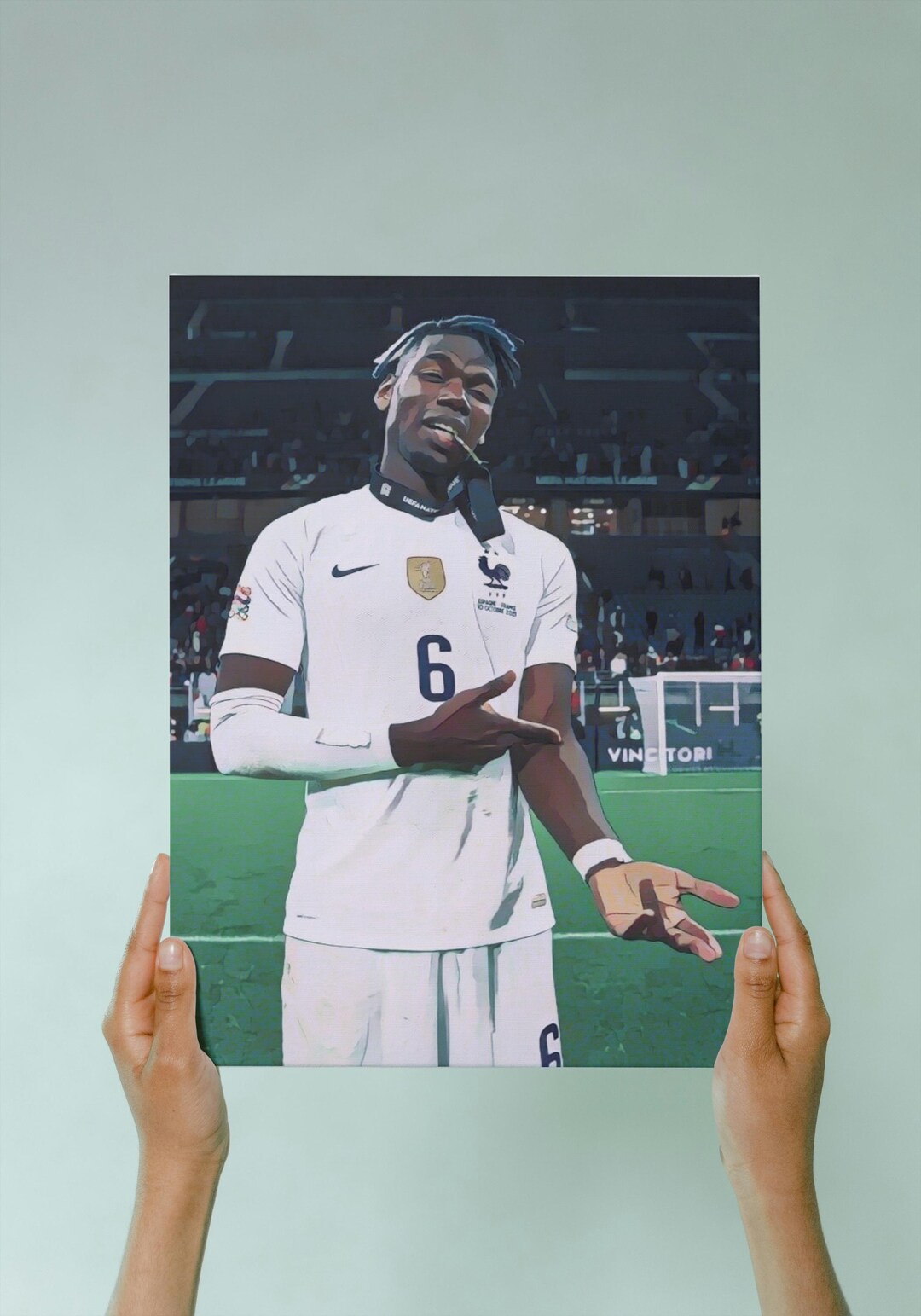 Pogba Poster, Football Poster, Soccer Poster, Football Wall Art, Soccer ...