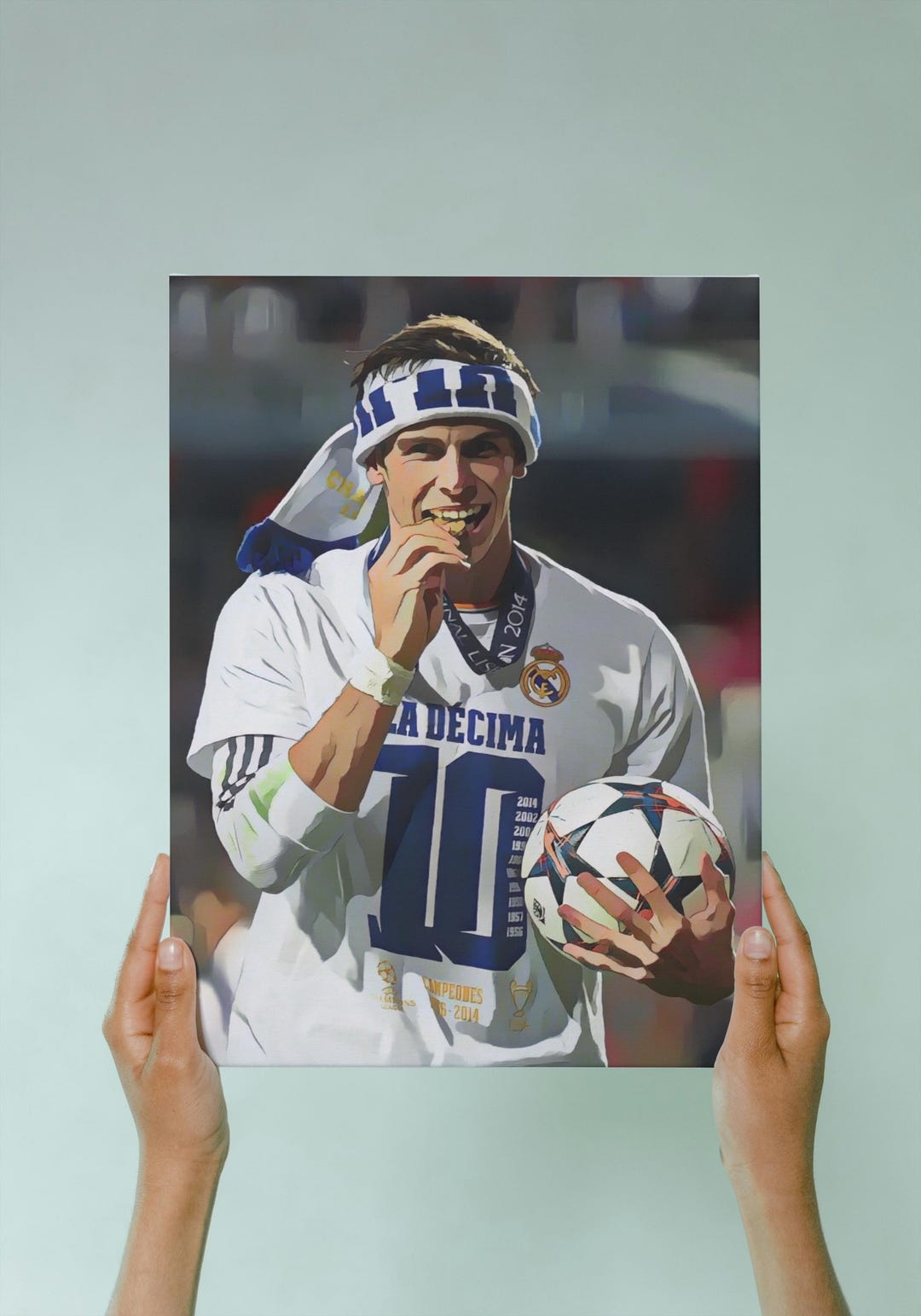 Gareth Bale Poster, Football Poster, Soccer Poster, Football Wall Art ...