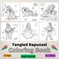 Rapunzel Flower Design, Rapunzel Png Clipart, Princess Birthday ...