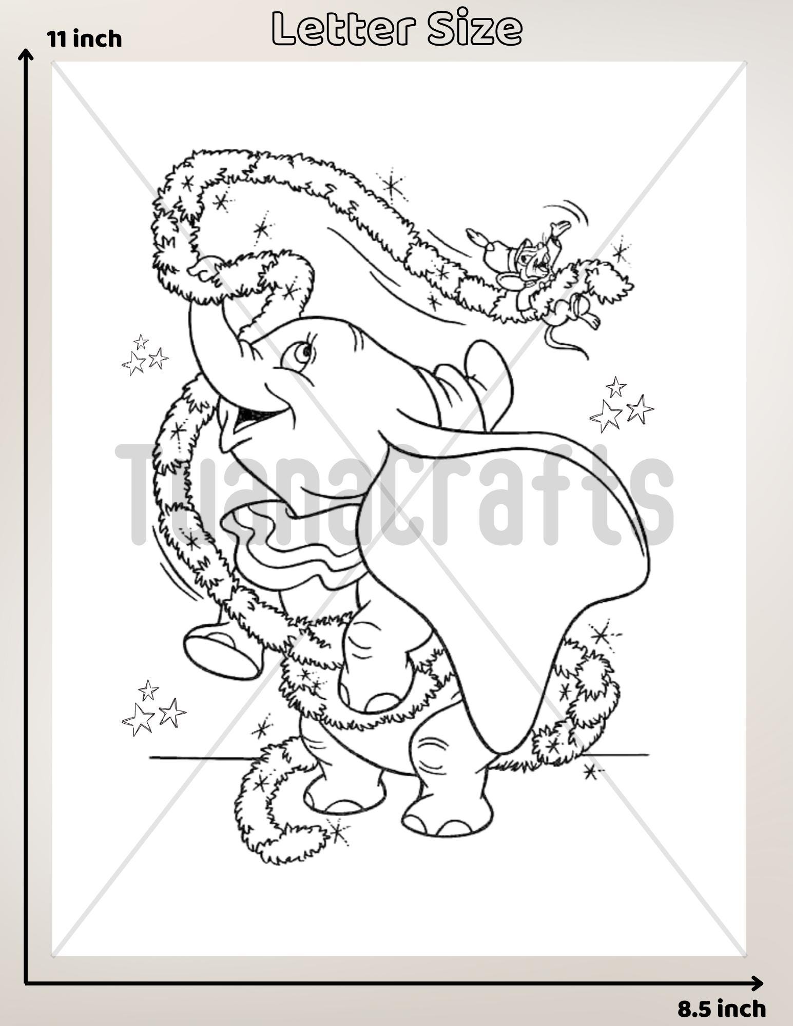 Dumbo Coloring Book Instant Download - Etsy