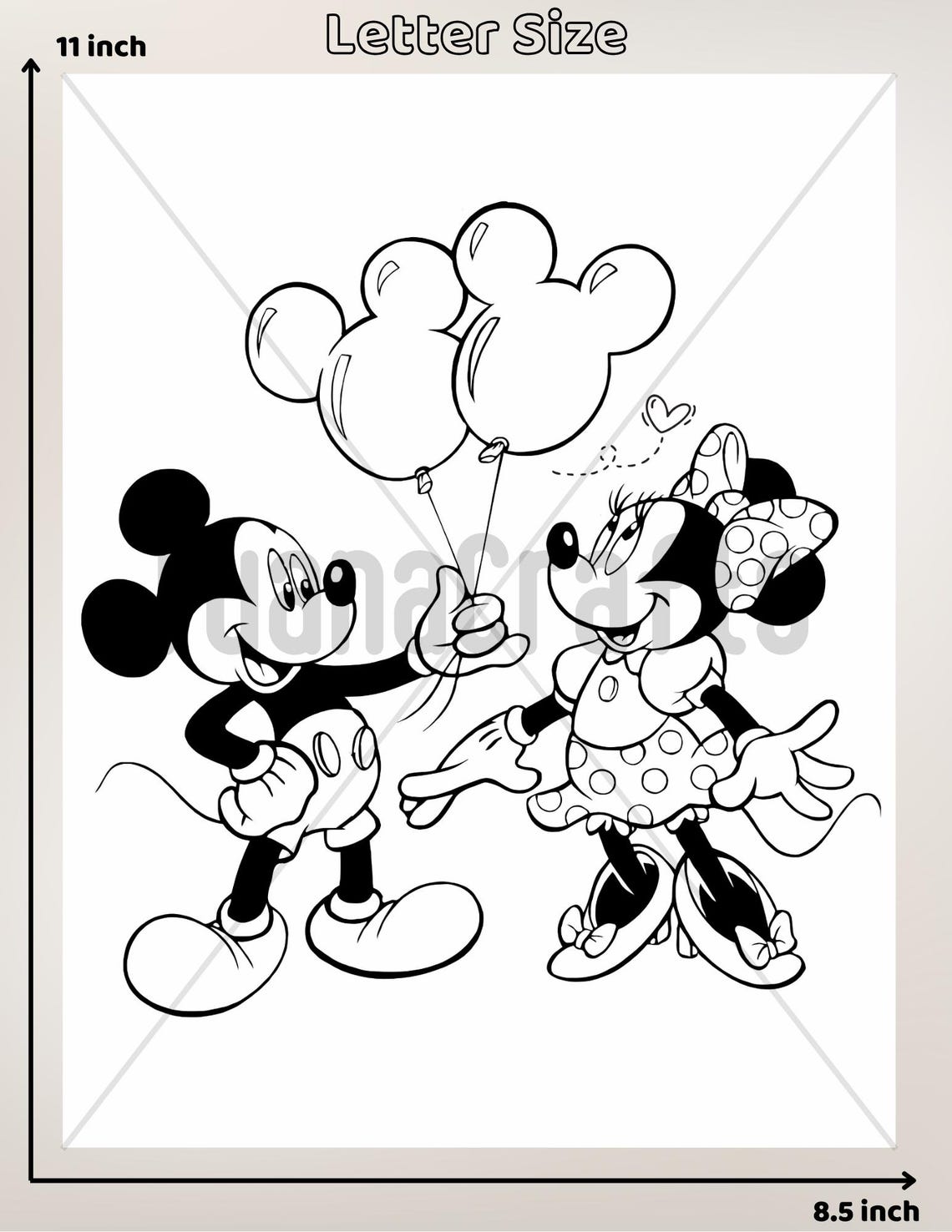 Mickey & Minnie Mouse Coloring Book Instant Download - Etsy