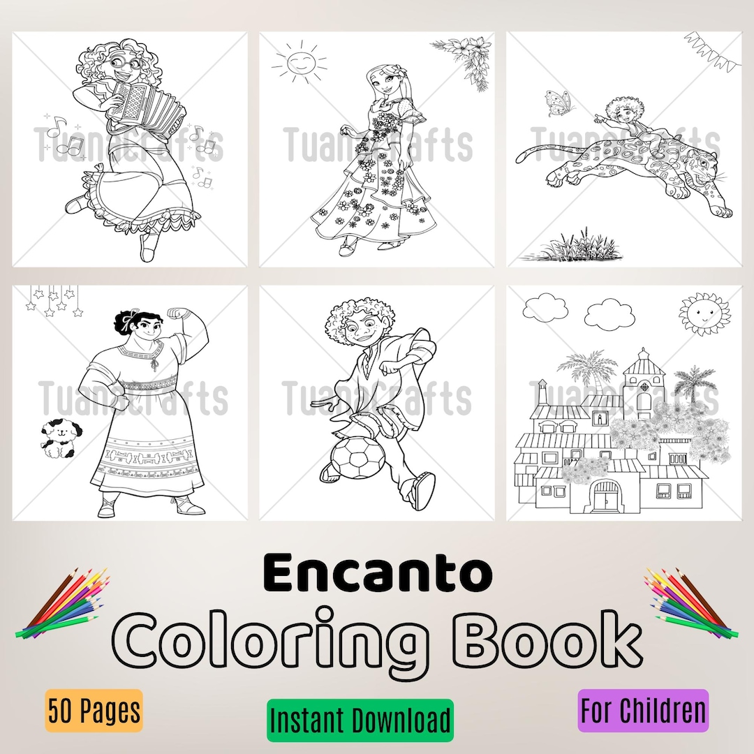 Encanto Coloring Book Instant Download - Etsy