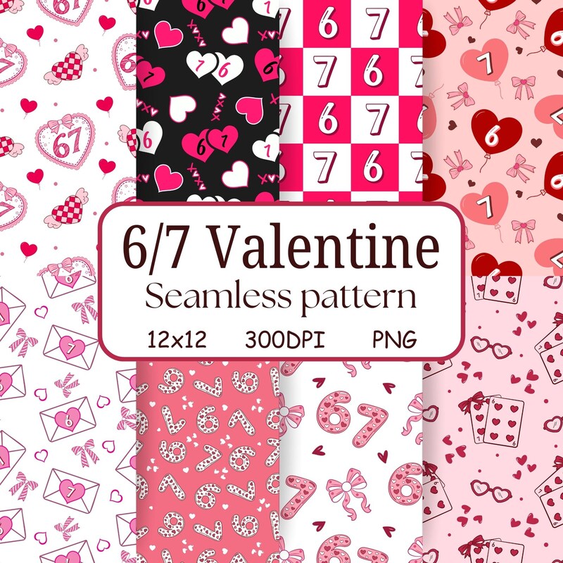 67 Valentine Seamless - Etsy UK