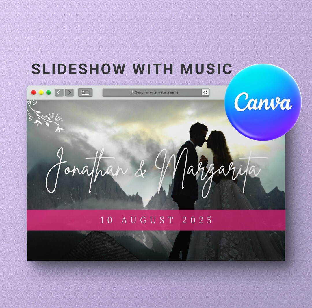 Anniversary Slideshow Template: Photo Collage Album (canva Editable) - Etsy
