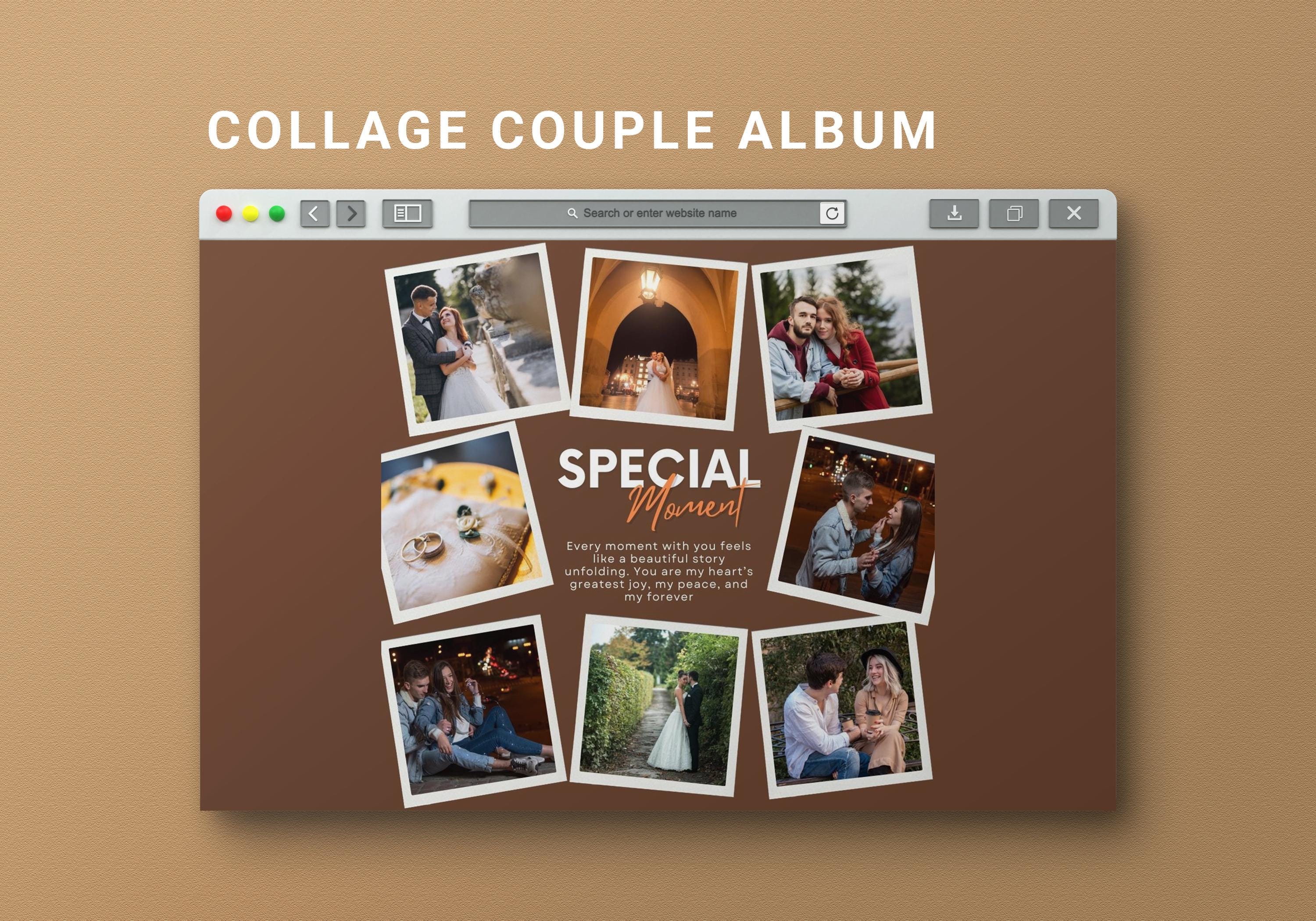 Anniversary Slideshow Template: Photo Collage Album (canva Editable) - Etsy
