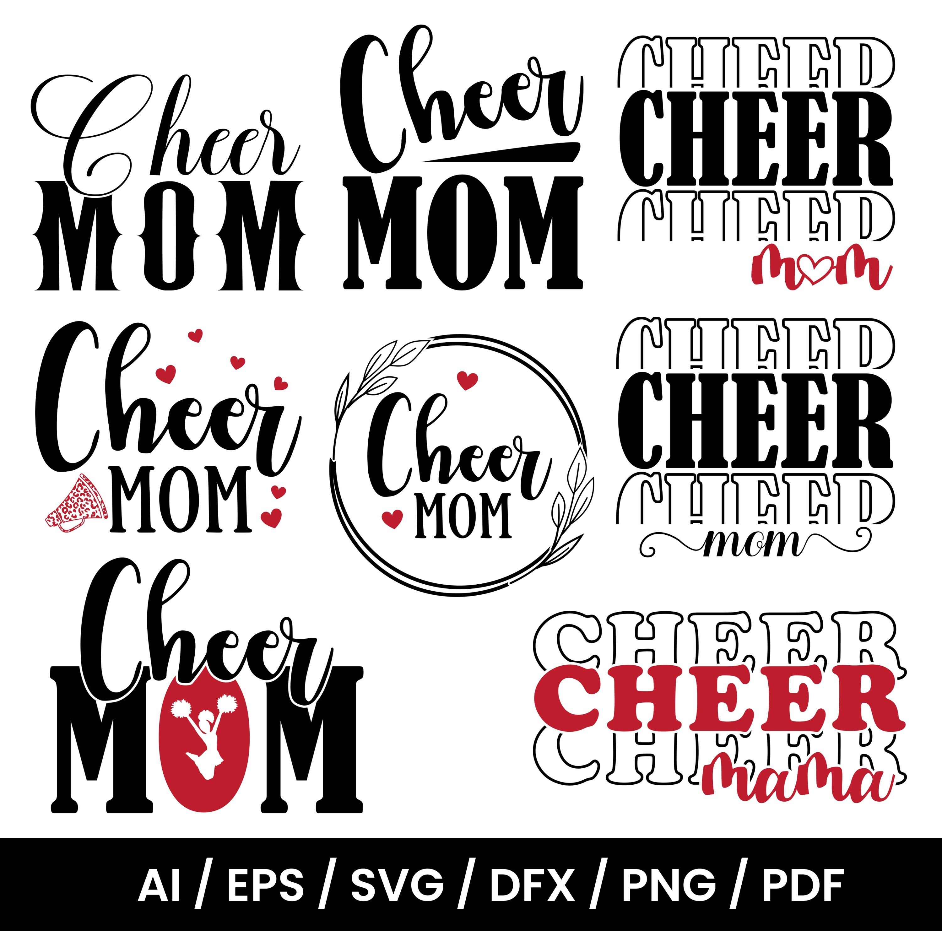Cheer Mom SVG Bundle, Cheerleading Designs (50 Files) - Etsy