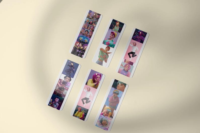 K-pop Demon Hunters Bookmark Set | Huntrix Girls Fan Art (digital ...