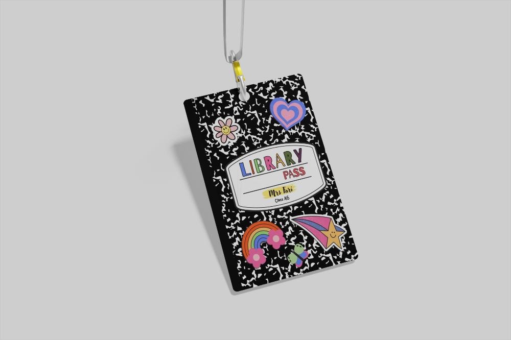 Editable Classroom Hall Passes: Retro Teacher Decor (canva Template ...