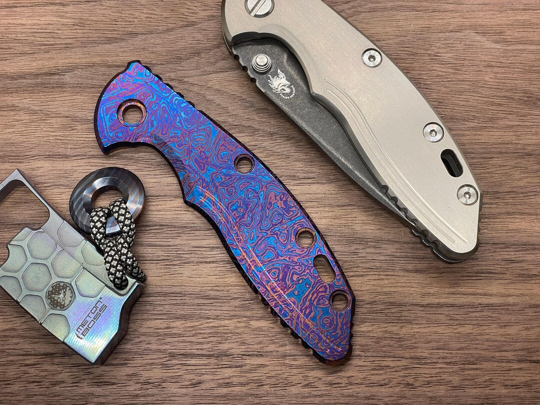 ALIEN Heat Ano Engraved Titanium Scale for XM-18 3.5 HINDERER Birthday ...