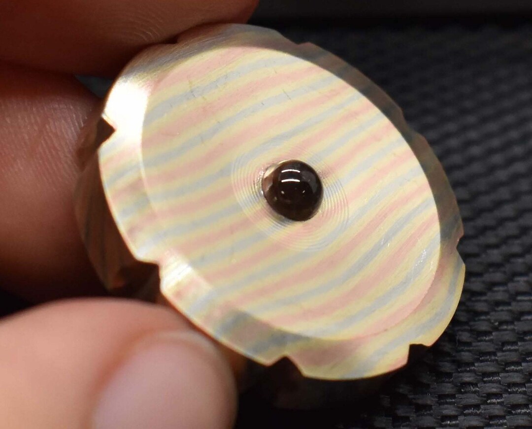 1" MOKUME Spinning Worry Coin Ruby Spinning Top Birthday Gift Idea ...