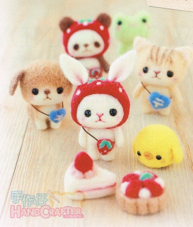 Needle Felting Craft Kit DIY Handmade Felt Wool Strawberry - Etsy