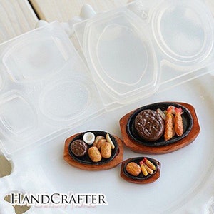 Miniature Series 3D Steak Plate (M/S) Mold High Quality Silicone Soft ...