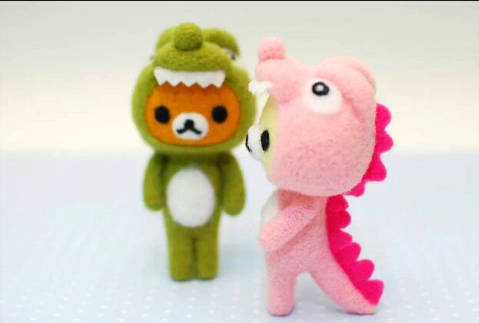 Needle Felting Rilakkuma Series DIY Dinosaur Rilakkuma - English Felt ...